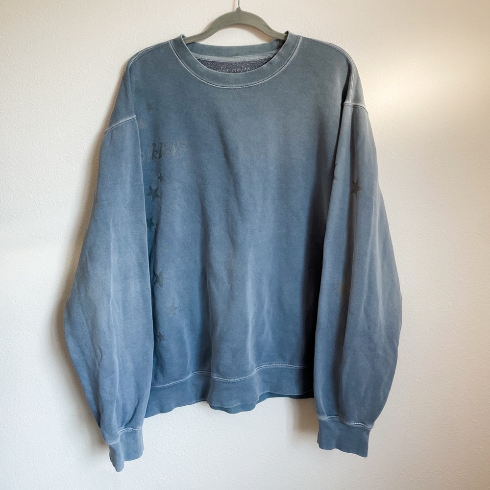 Taylor Swift Folklore Album Blueish Grey Crewneck - Gem